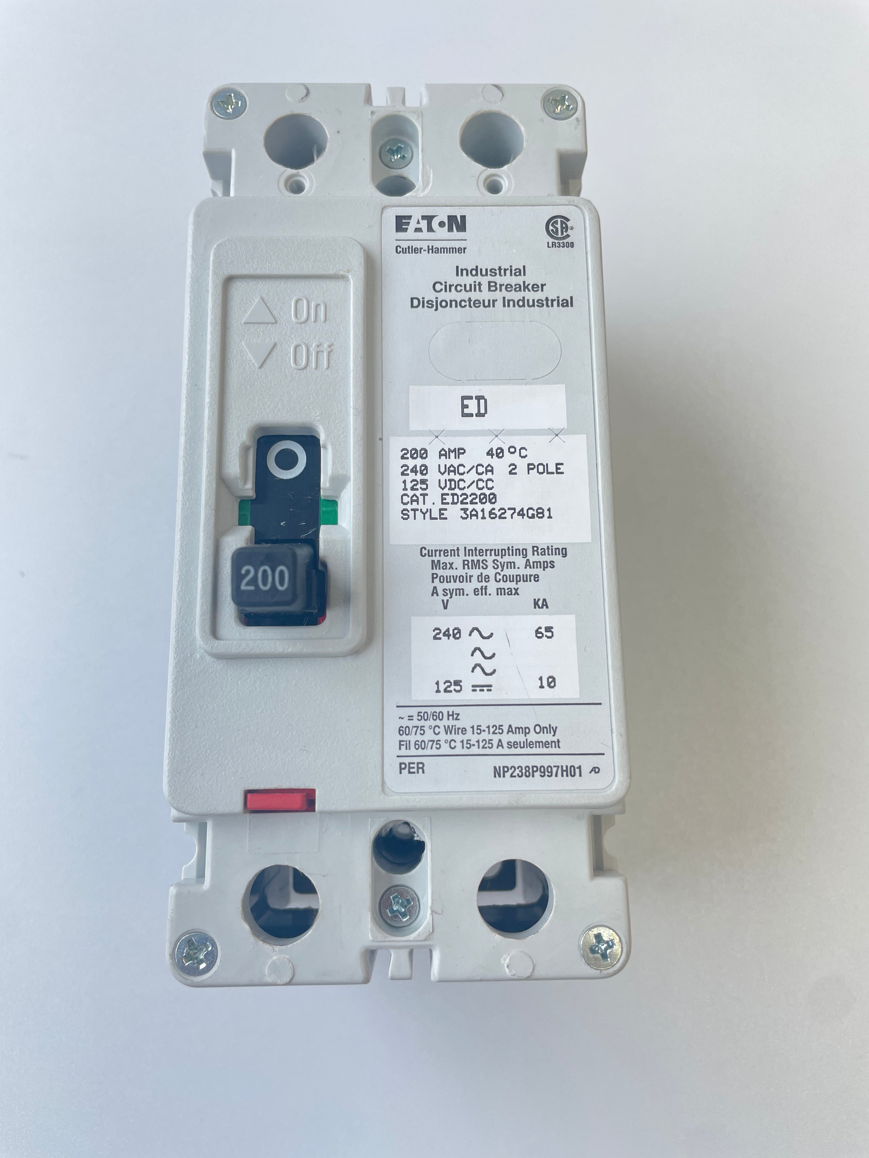 ED2200 200AMP EATON ,CUTLER HAMMER BREAKER
